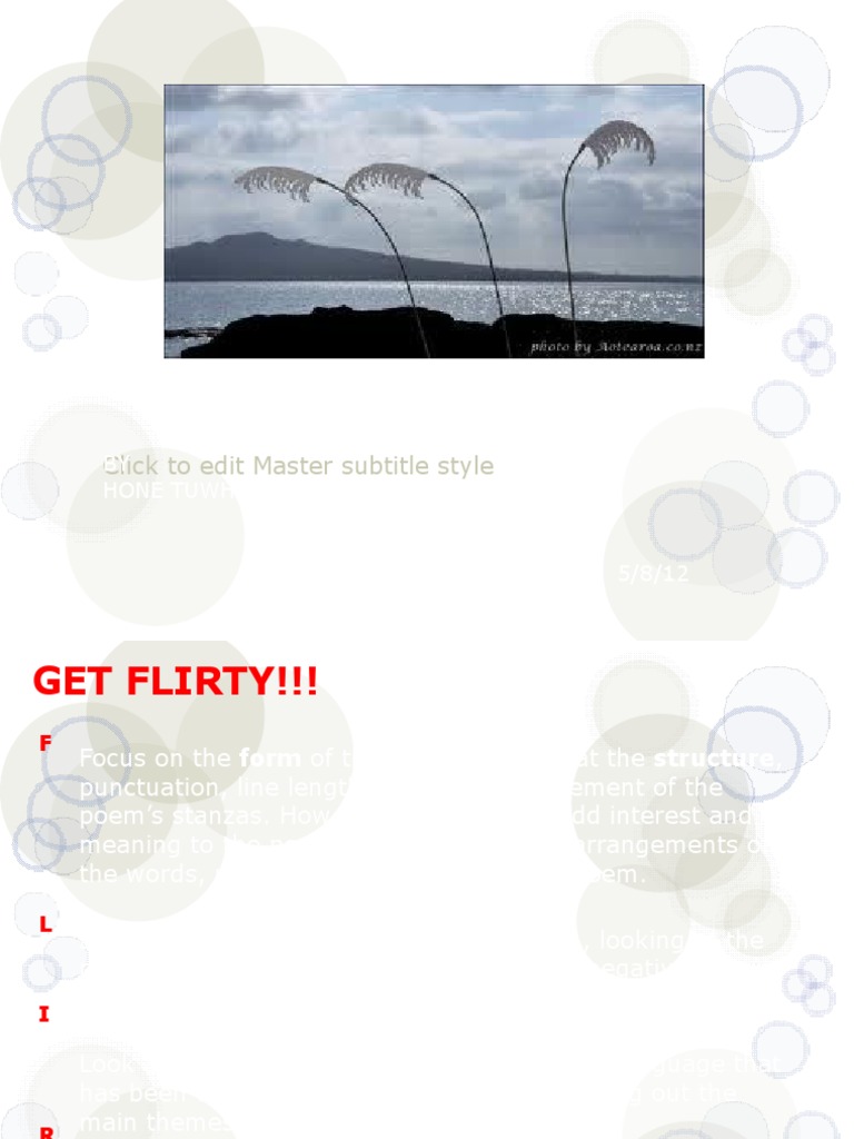 Hone Tuwhare's "Friend" Poem Analysis | PDF | Poetry