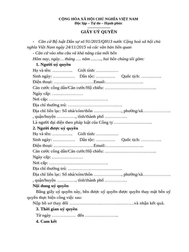 Mau Giay Uy Quyen | PDF