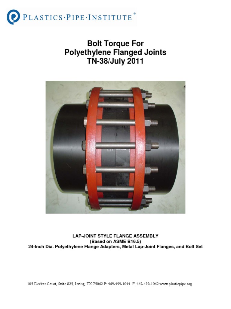 Tn-38 Bolt Torque Flanged Joints | PDF | Screw | Deformation (Engineering)