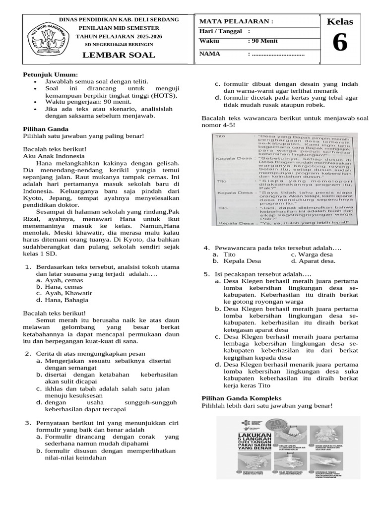 Bahasa Indonesia Kelas 6 Pdf