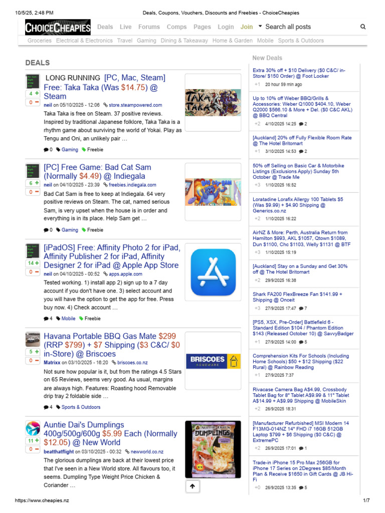 Deals, Coupons, Vouchers, Discounts and Freebies - ChoiceCheapies | PDF ...