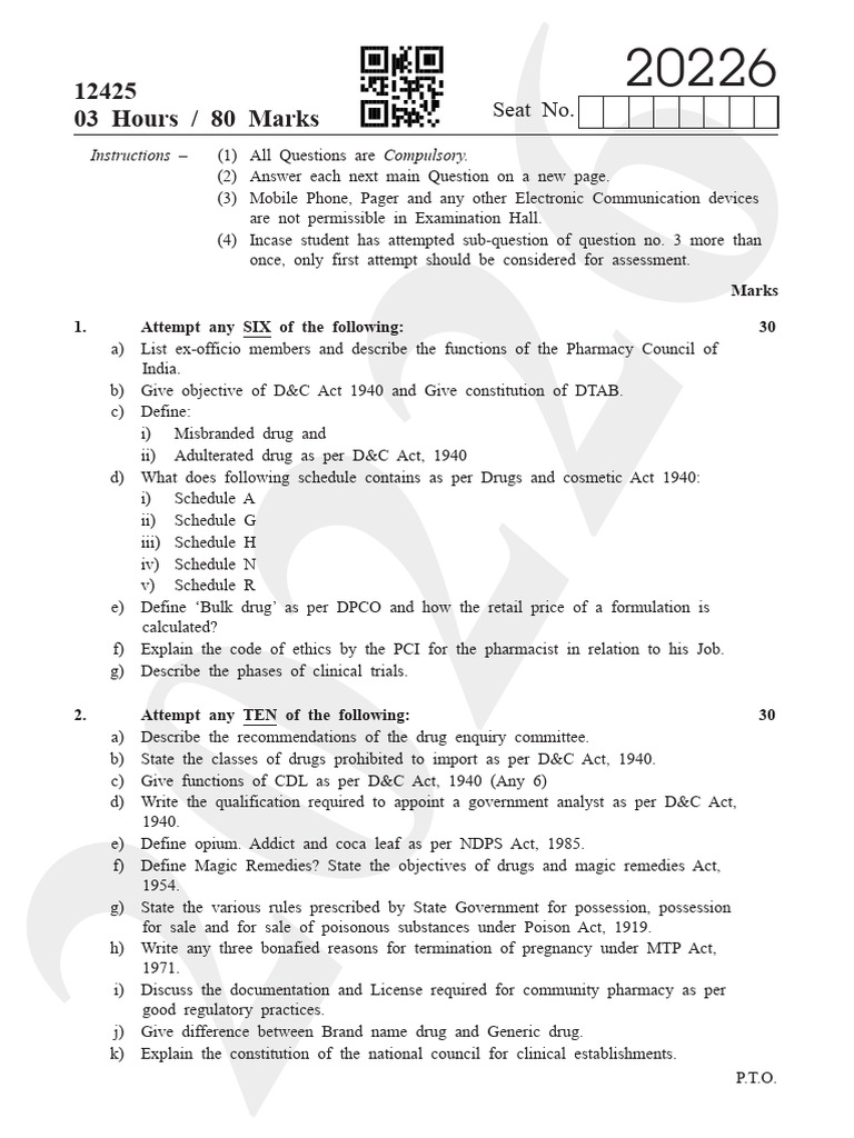 Pharmacy Law and Ethics Exam 2024 | PDF | Pharmacy | Health Care