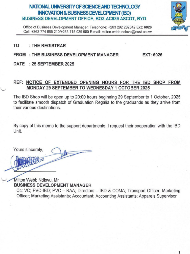 Extended Opening Hours Graduation - 0001 | PDF