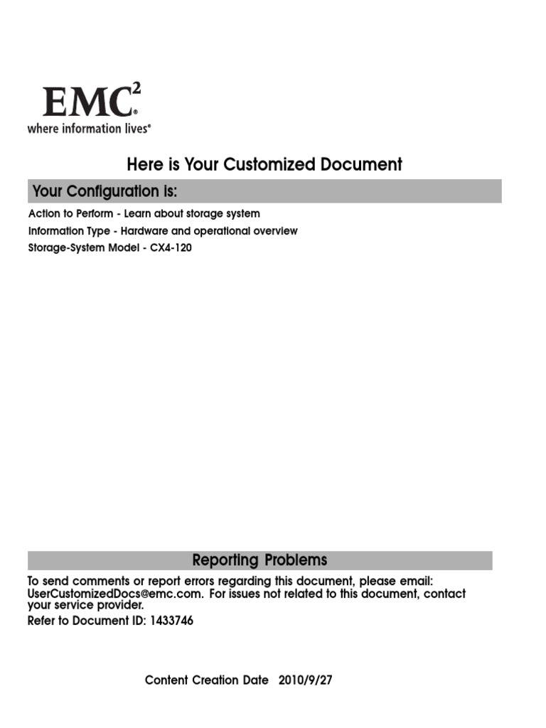 CX4 Hardware and Operational Overview - Master 1433746 | PDF | Solid ...