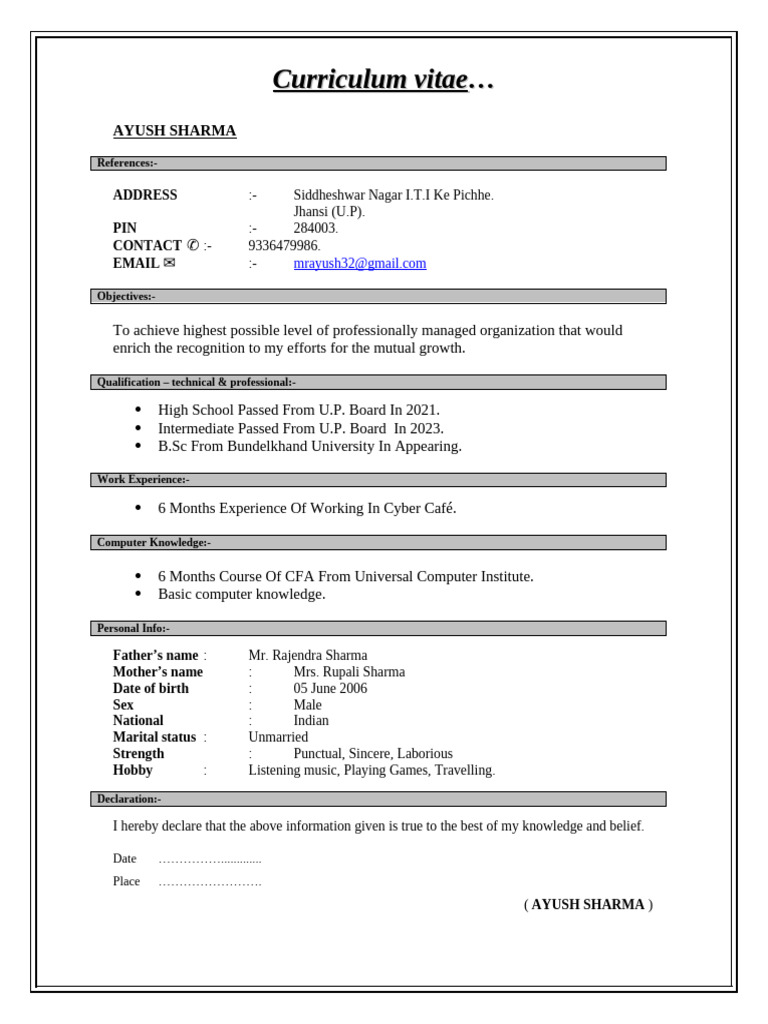Ishu Resume Normal | PDF