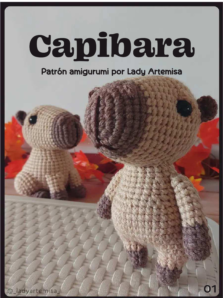 Patrón Amigurumi de Capibara Gratis | PDF