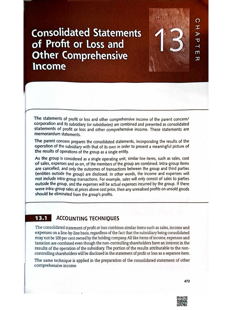 CHP 13 Consolidated Statements of Profit or Loss and Other ...