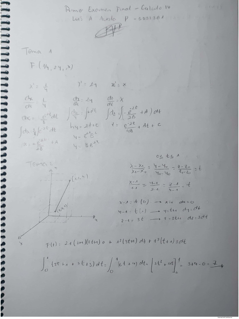 Final Calculo IV | PDF