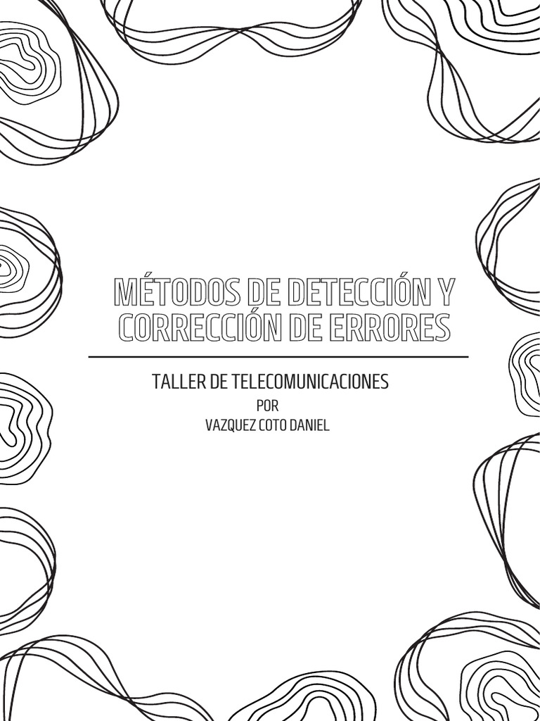Métodos de Detección y Corrección de Errores | PDF | Detección y corrección de errores ...