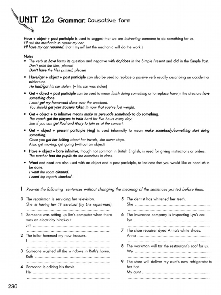 Causative Form | PDF