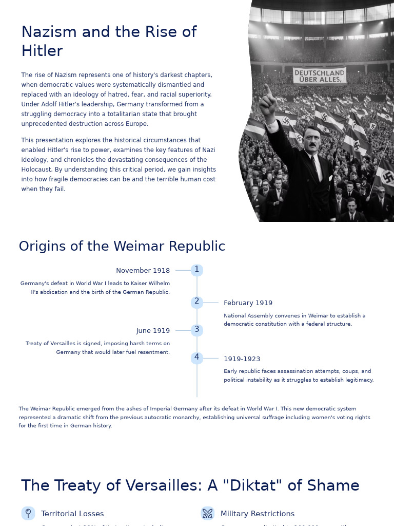 Rise of Nazism and Hitler's Power | PDF | Nazi Germany | Adolf Hitler