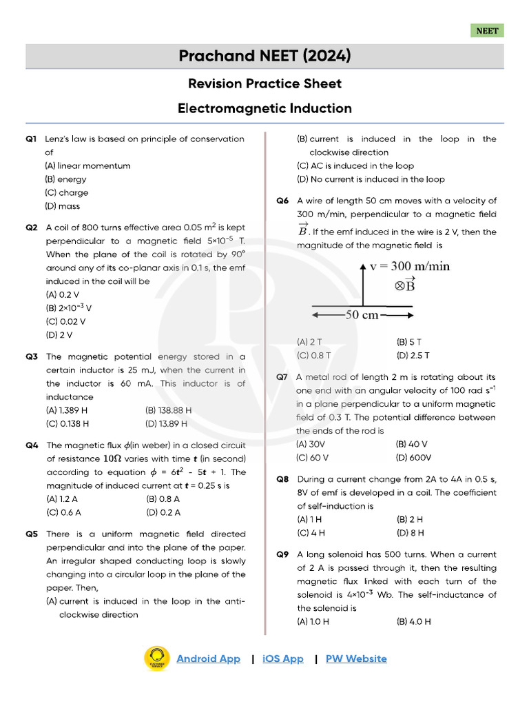 Electromagnetic Induction | PDF