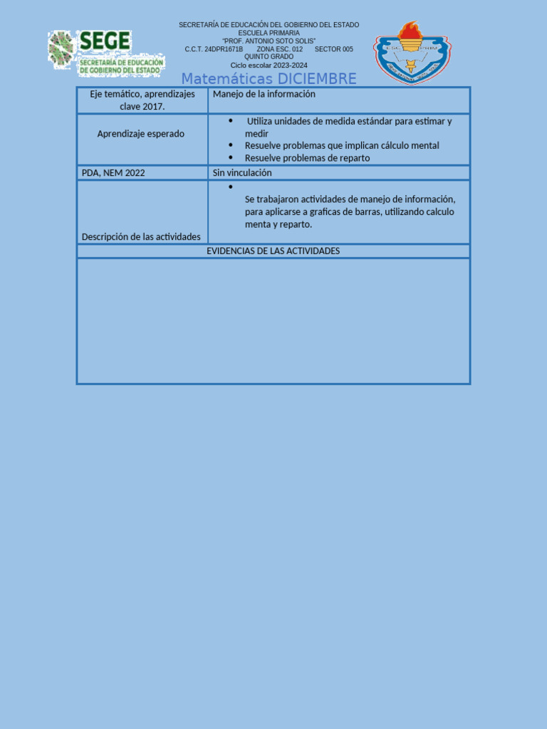 Informe Matematicas Editable (1) | PDF