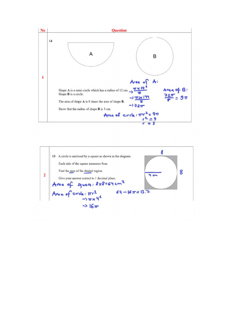 Ms Thao Homework Radius and Circumference of Circle | PDF