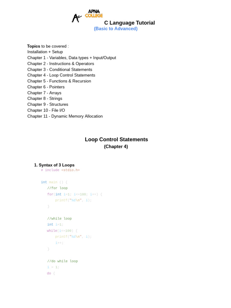 Chapter 4 Code | PDF