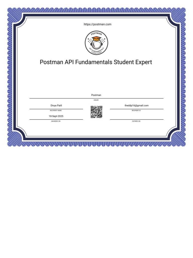 Postman API Fundamentals Certificate | PDF