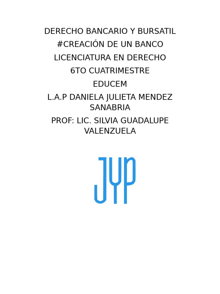 Dbyb DJMS | PDF | Interés | Bancos