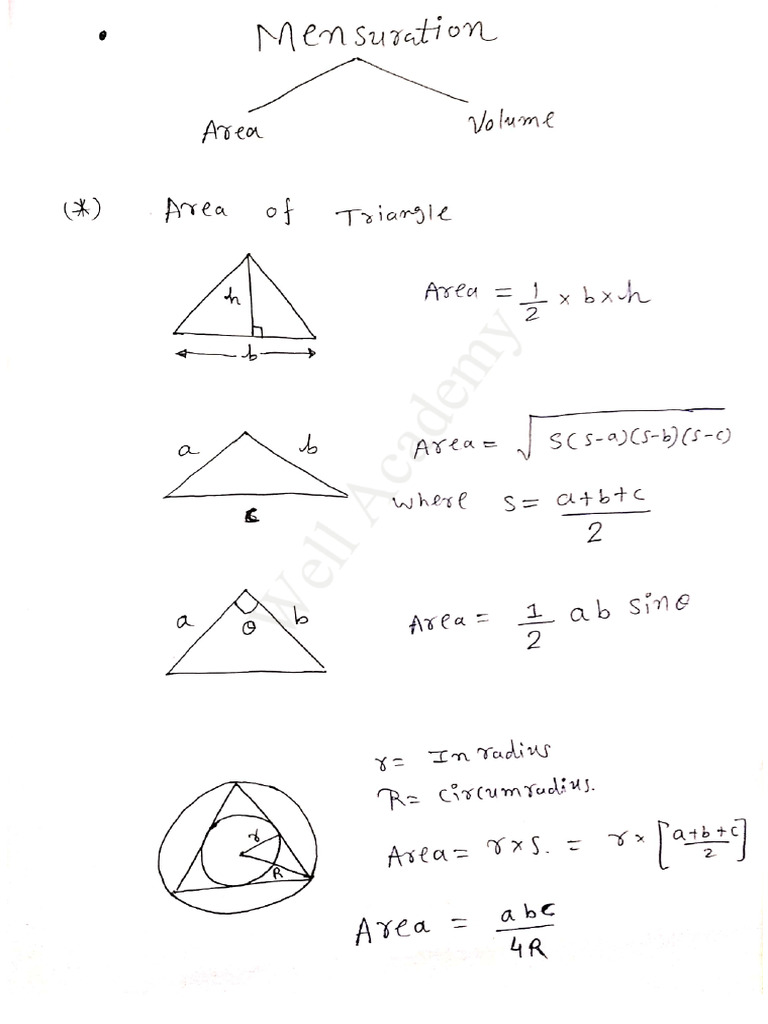 MENSURATION | PDF
