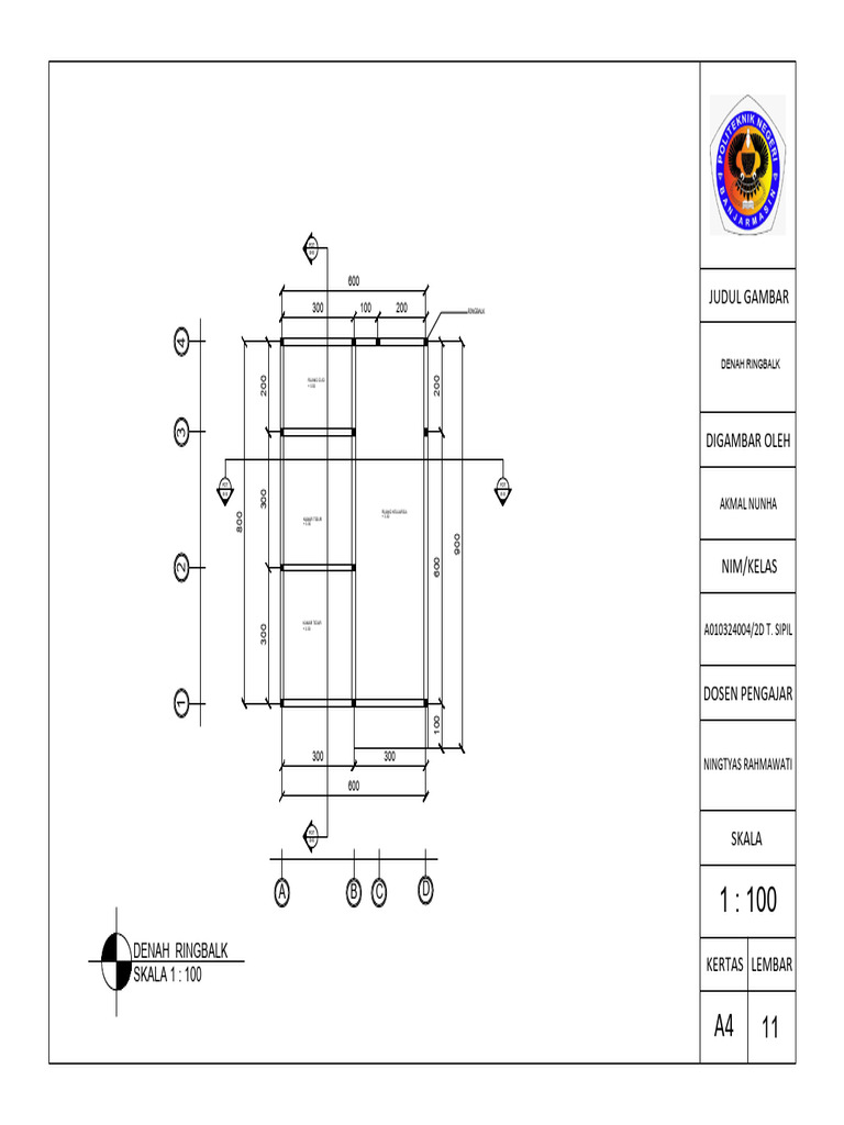 Denah Ringbalk | PDF