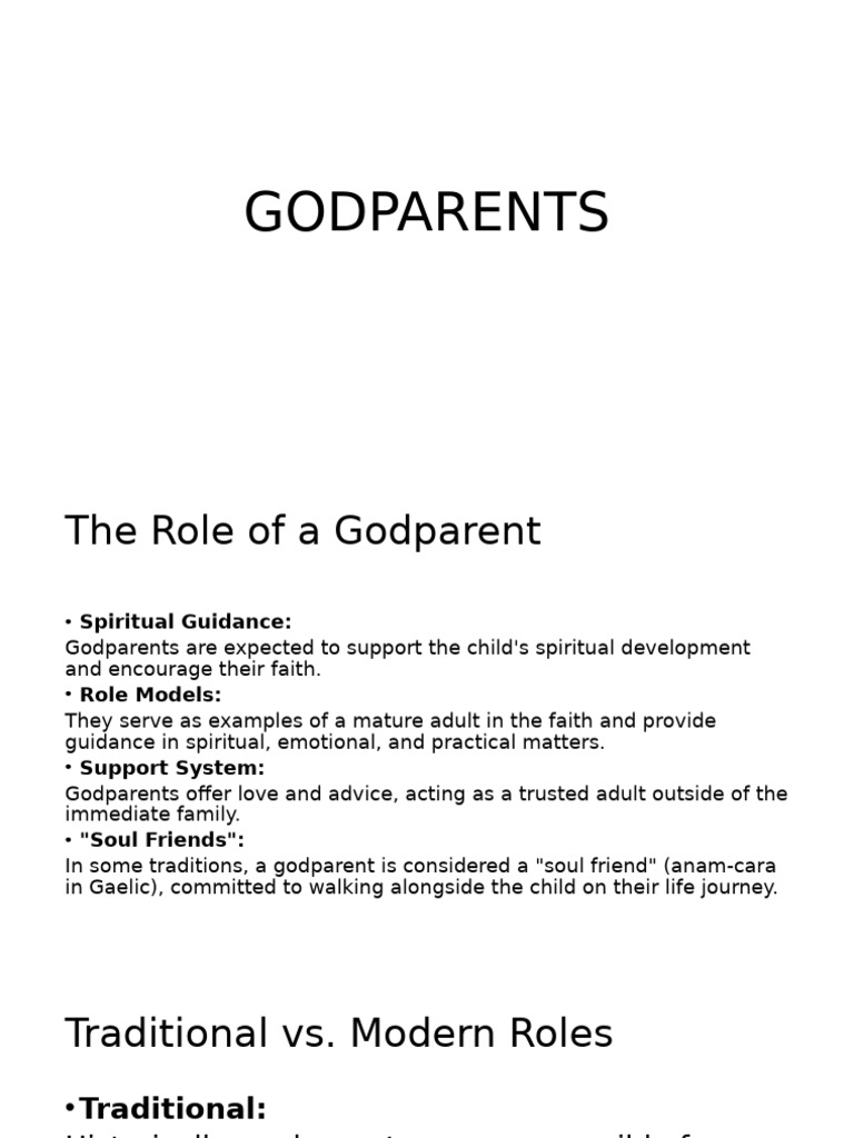 Understanding the Role of Godparents | PDF