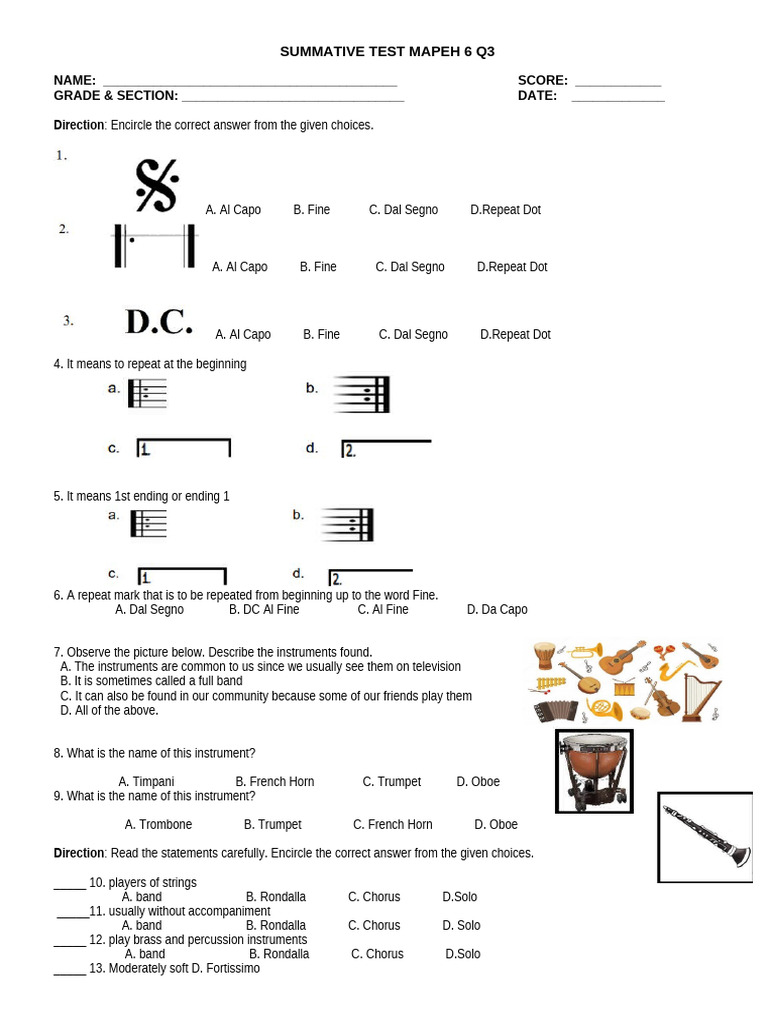 MAPEH-6-THIRD-summative-EXAM | PDF | Sanitation | Pest (Organism)