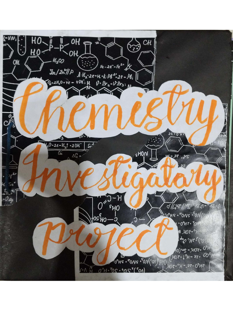 Chemistry Ip Project Class 12 | PDF