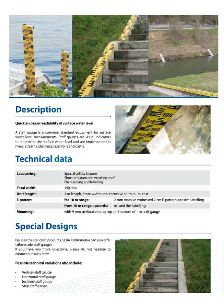 Staff Gauges | PDF