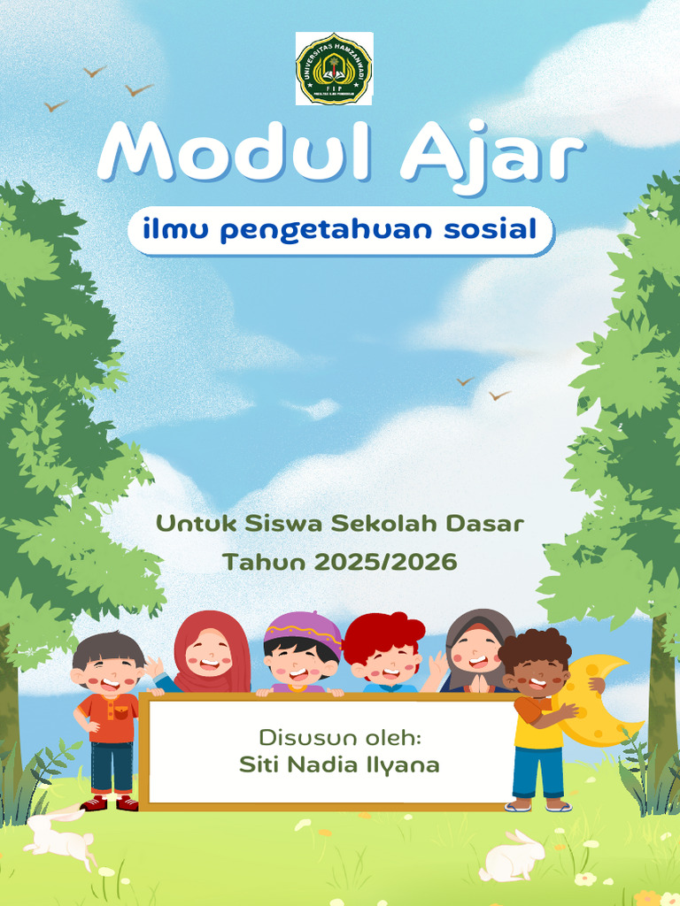 Biru Hijau Ilustrasi Lucu Sampul Modul Ajar Ilmu Pengetahuan Alam ...