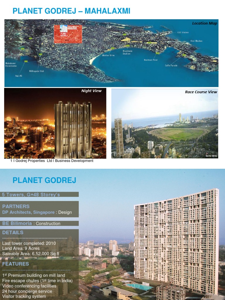 Planet Godrej - Mahalaxmi: Location Map | PDF | Buildings And ...