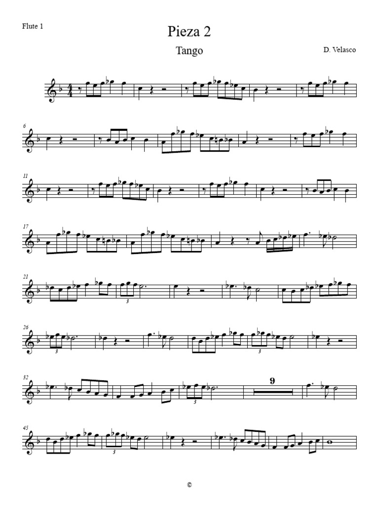 Pieza 2 Serenata - Flute 1 Solo Opt | PDF