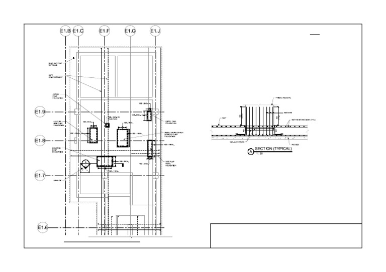 Pump Pedestal Dowel Details | PDF