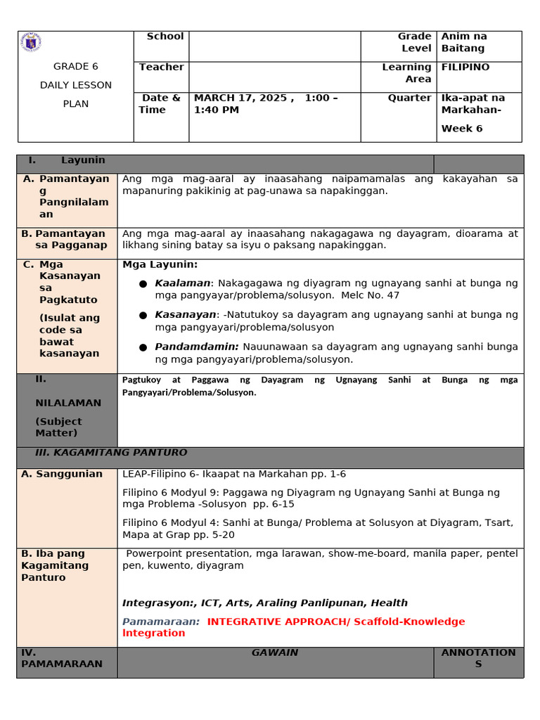 COT-FIL-6-Q4-W6-1 | PDF