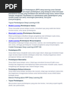 Format RPP Deep Learning SD | PDF