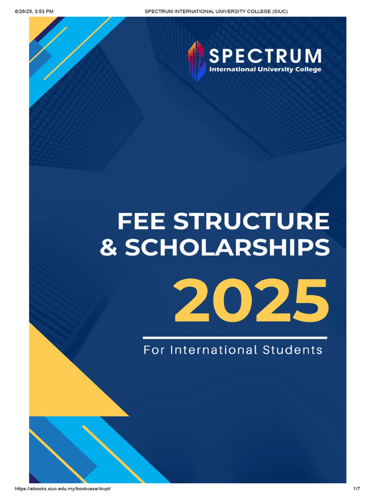 Spectrum International University College (Siuc) | PDF