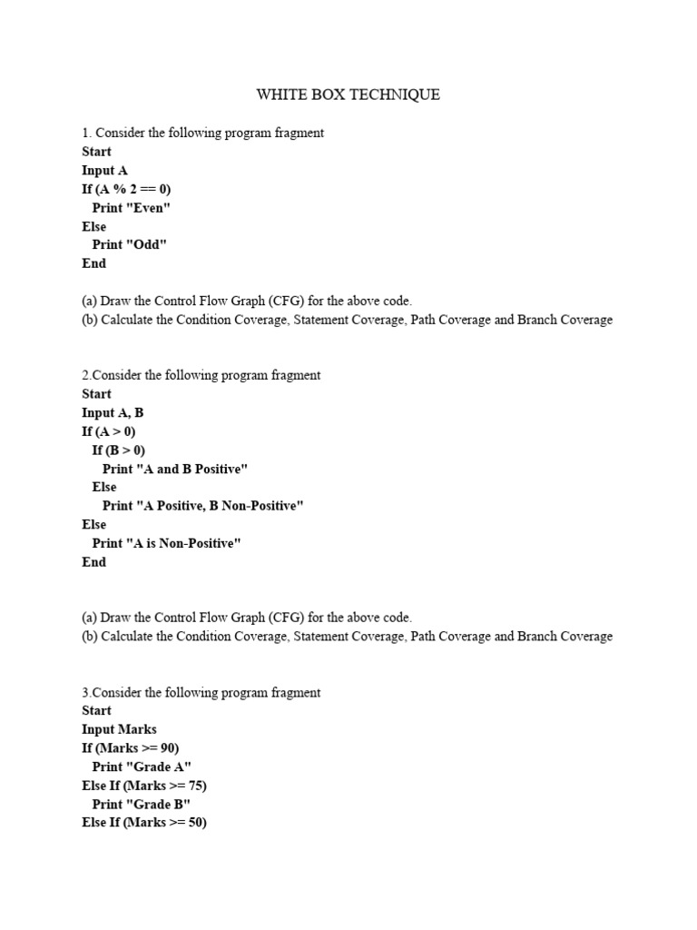 Control Flow Graphs and Coverage Metrics | PDF | Graph Theory ...