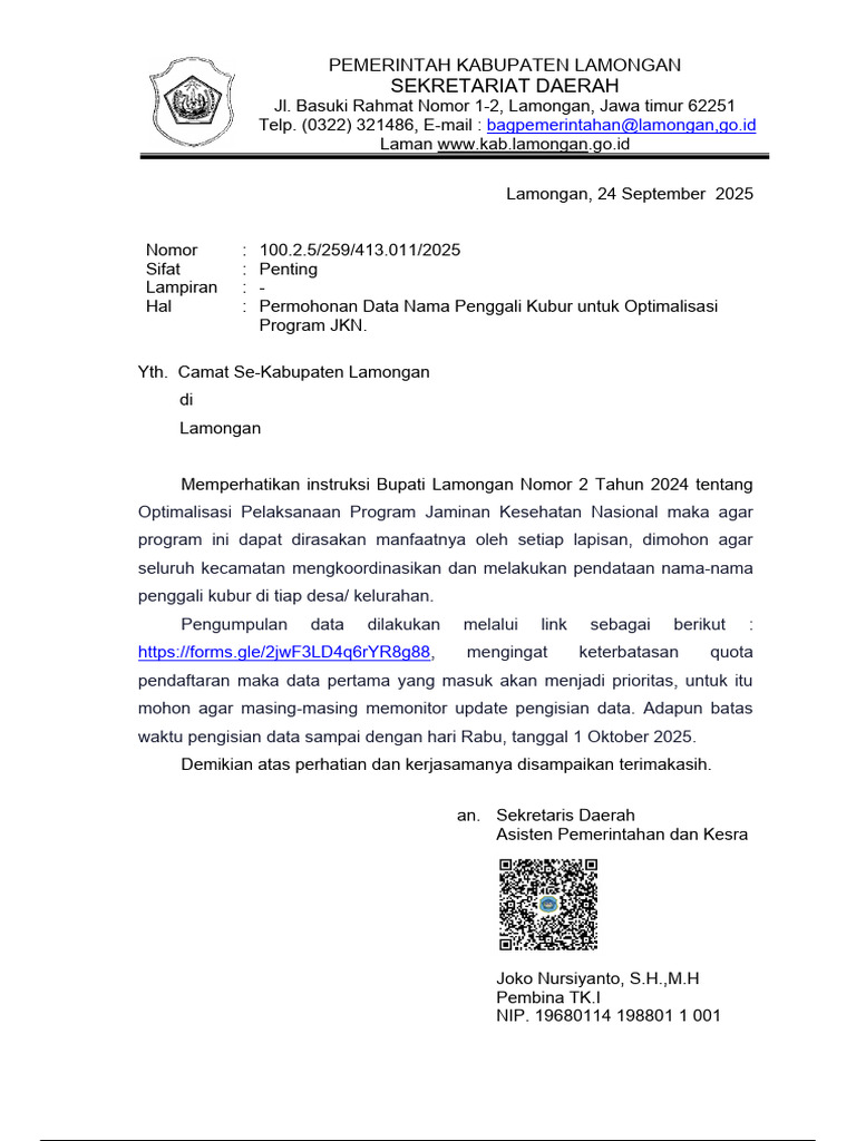 20250929152328surat Permintaan Data Penggali Kubur | PDF