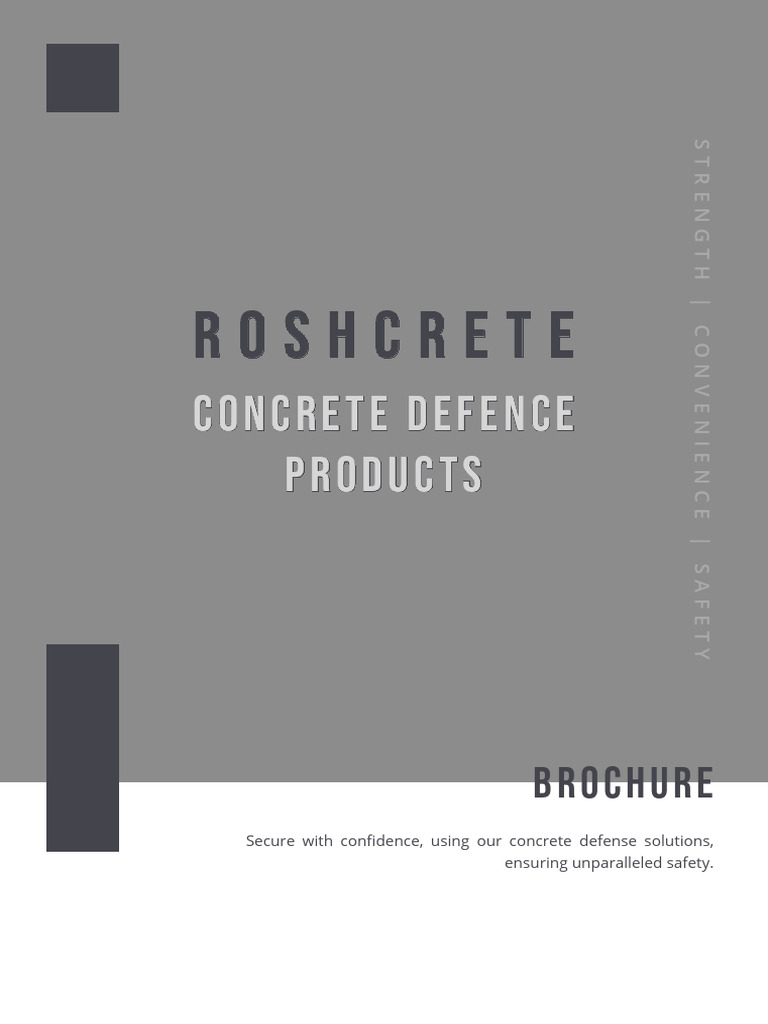 Brochure - Defence Products | PDF | Concrete | Tanks