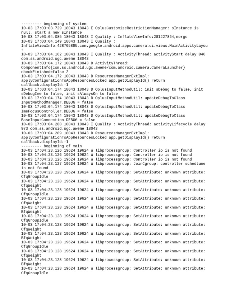 Log Cat 1759485863088 | PDF | System Software | Computing Platforms