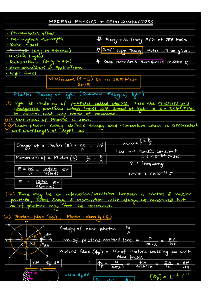 Modern Physics 2 For Jee Mains and Advanced | PDF | Photon | Atomic Nucleus