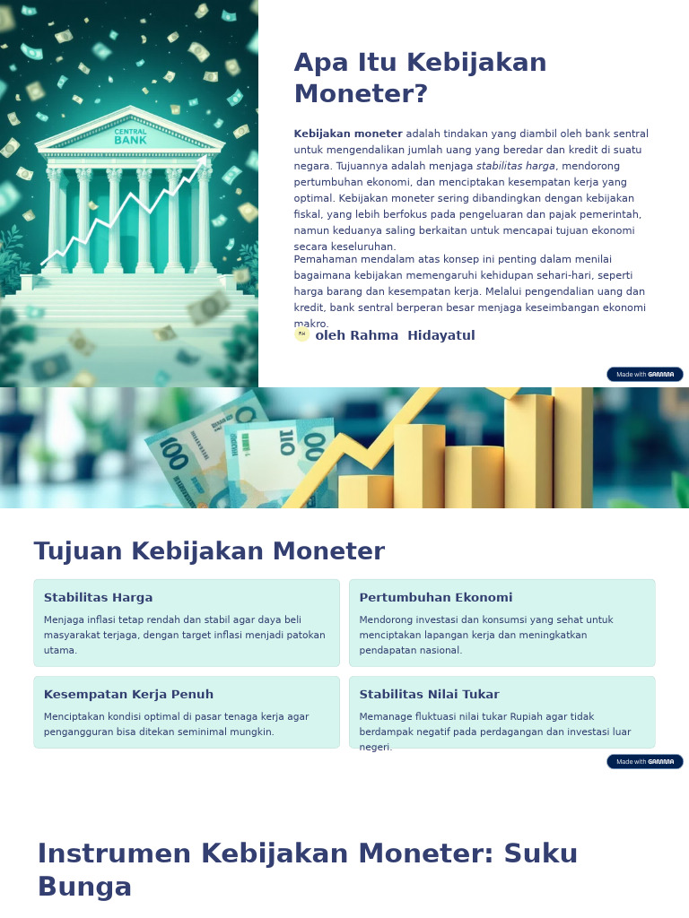 Apa Itu Kebijakan Moneter | PDF