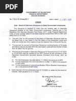 Rajasthan DA Increase for State Employees | PDF | Government