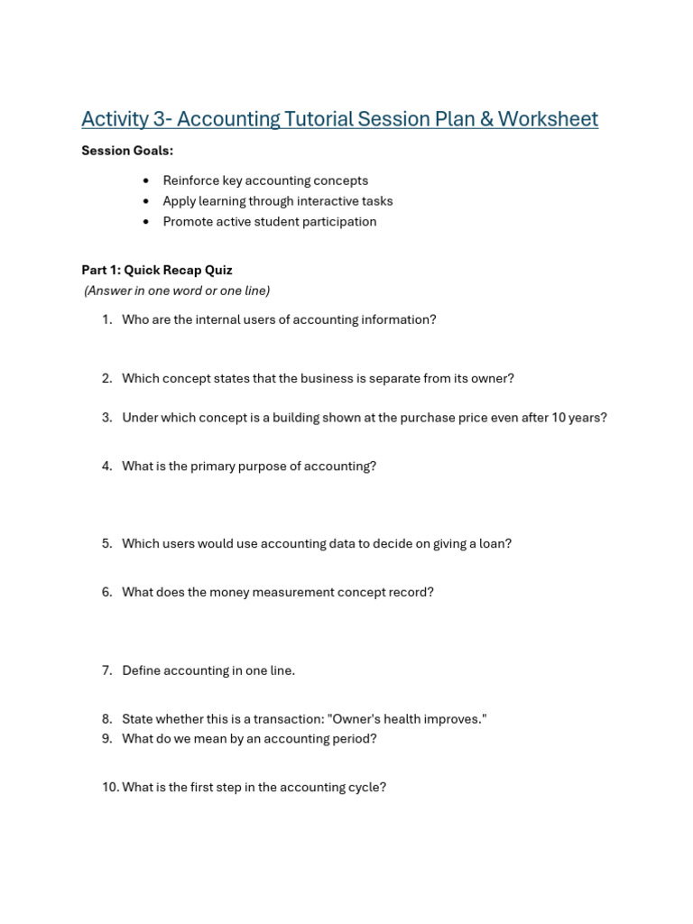 Concept Based Questions | PDF | Accounting | Business