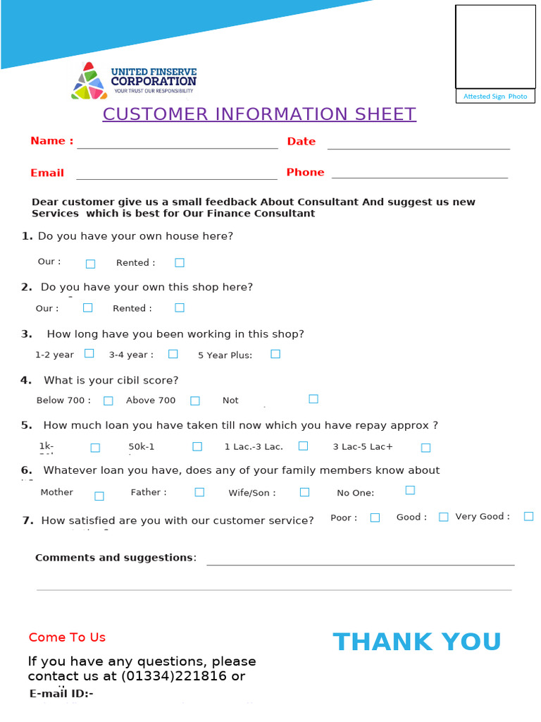 Finance Consultant FeedBack Template A4 | PDF