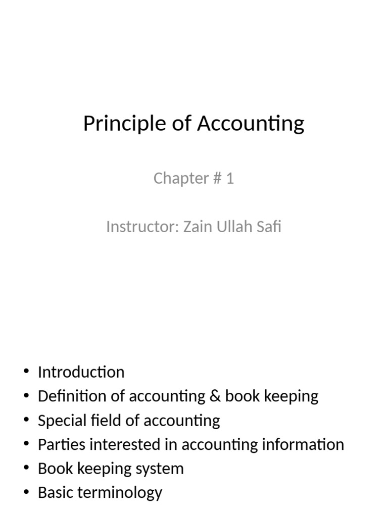 Introduction to Accounting Principles | PDF | Expense | Discounts And ...