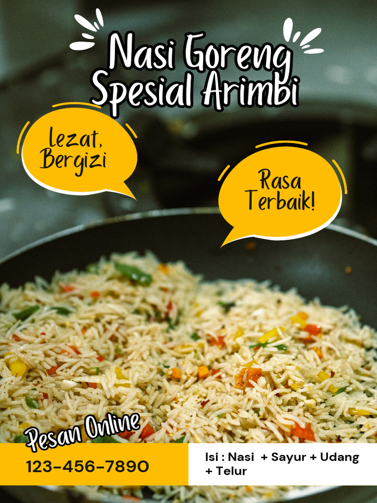 Merah Dan Kuning Modern Menu Baru Flyer PDF | PDF