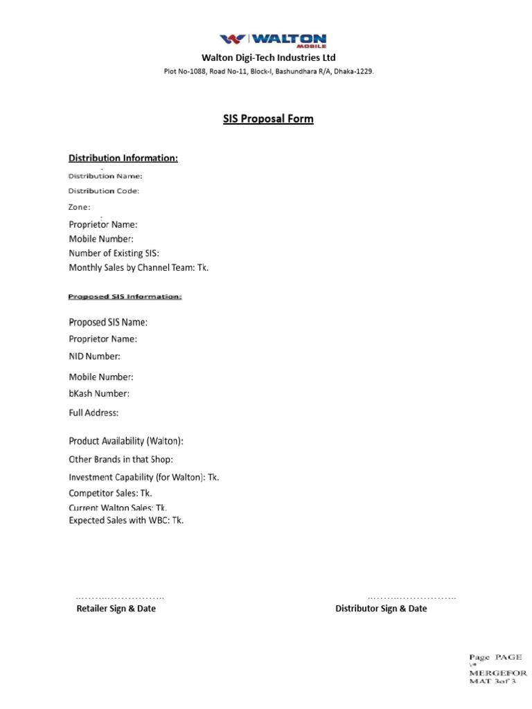 SIS Proposal Form Updated (1) | PDF