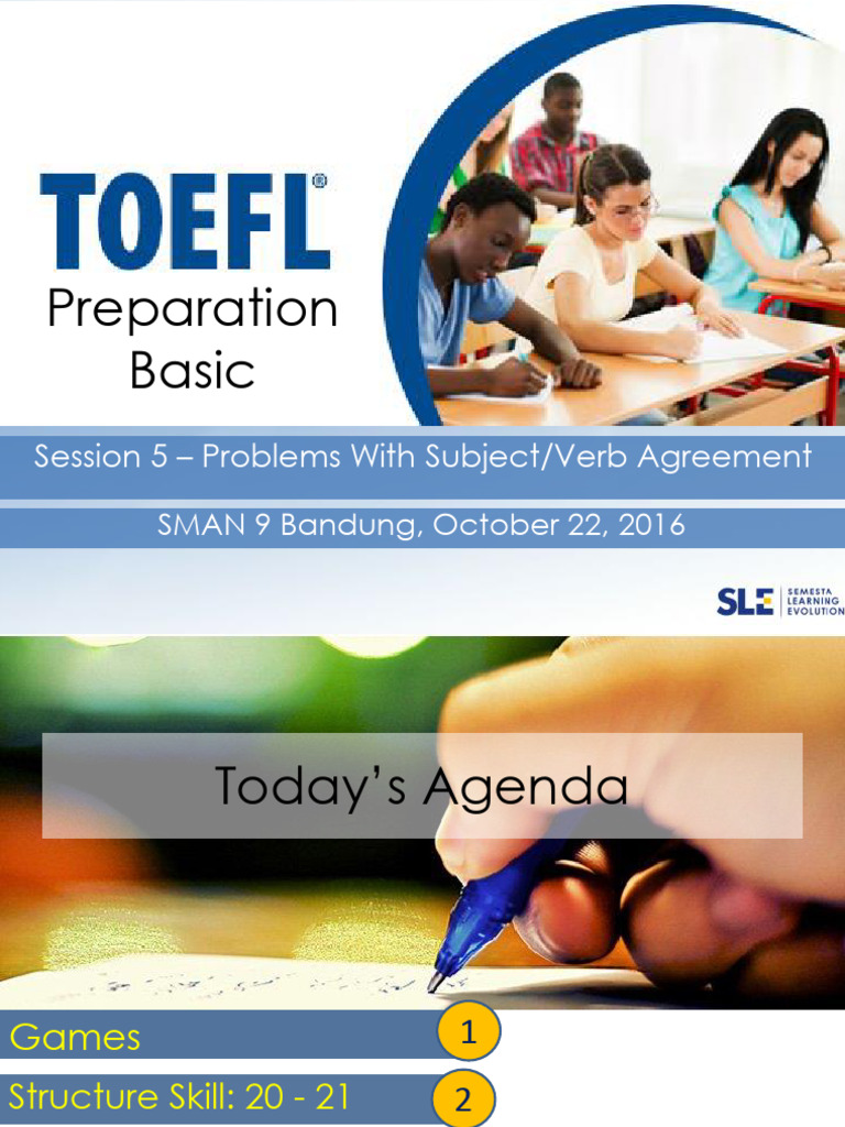 5 Subject-Verb Agreement - Structure and Written Expression (Revised ...