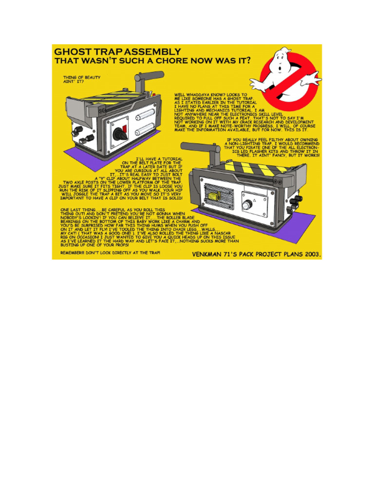 Ghost Trap Plans | PDF
