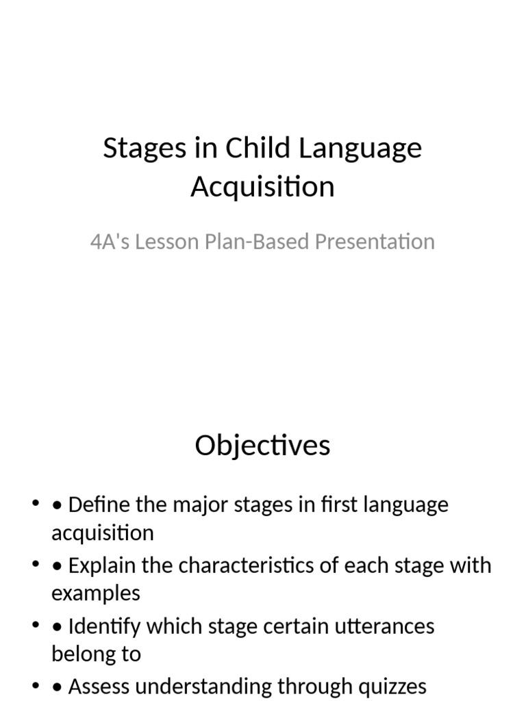 Child Language Acquisition | PDF