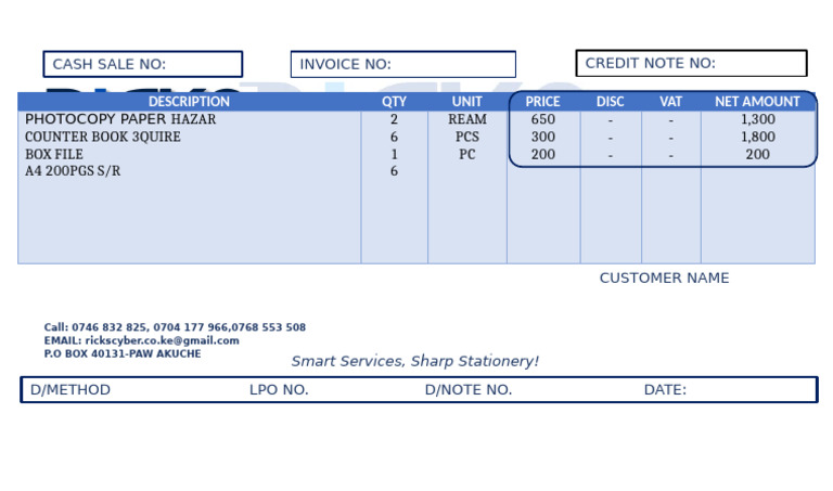 Ricks Cyber Receipt | PDF